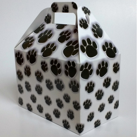 Paw print gift basket