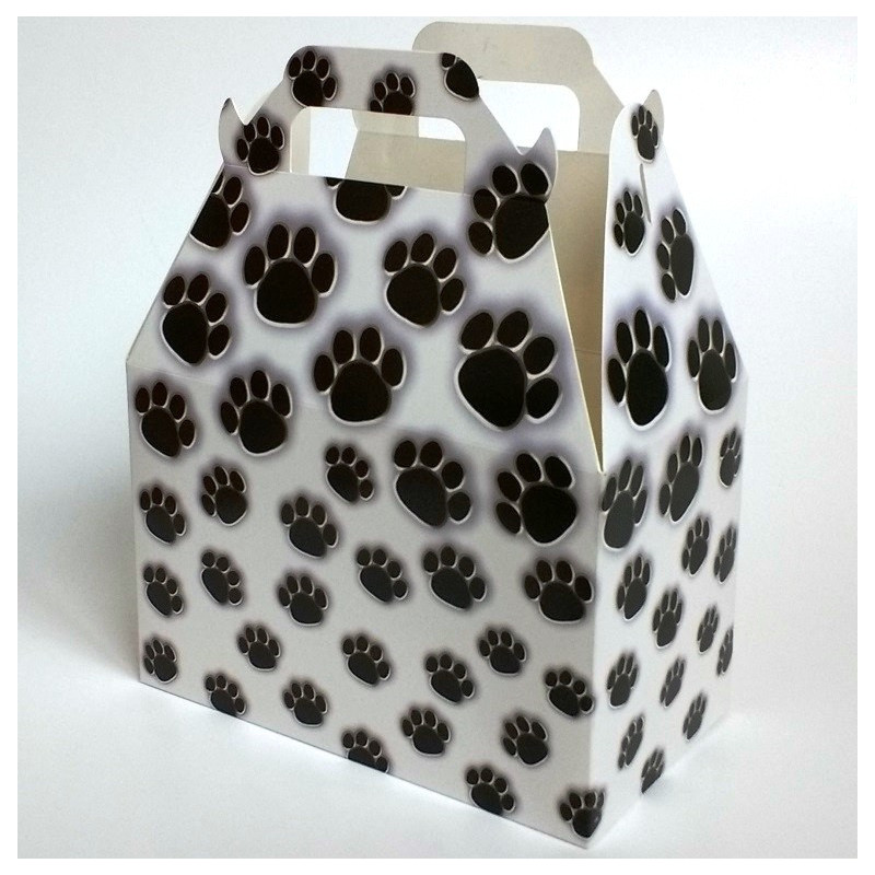 Paw print gift basket