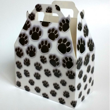 Paw print gift basket